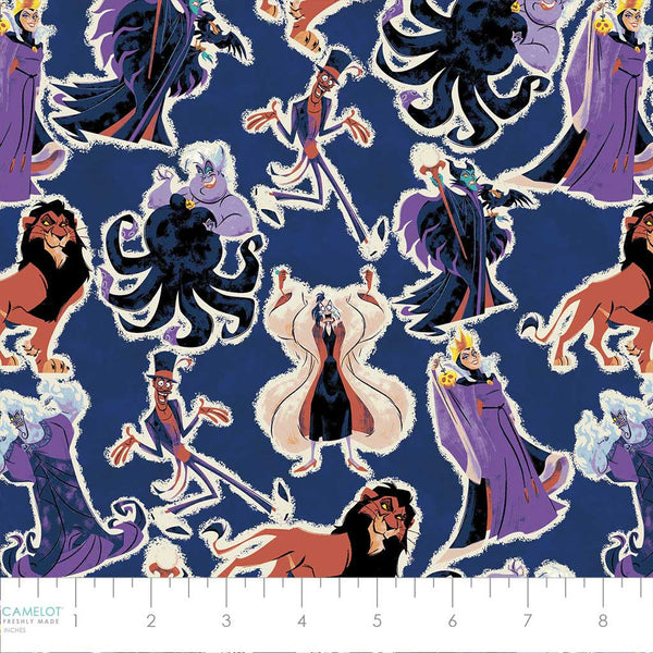 Disney Villains Cotton Fabric by the Yard