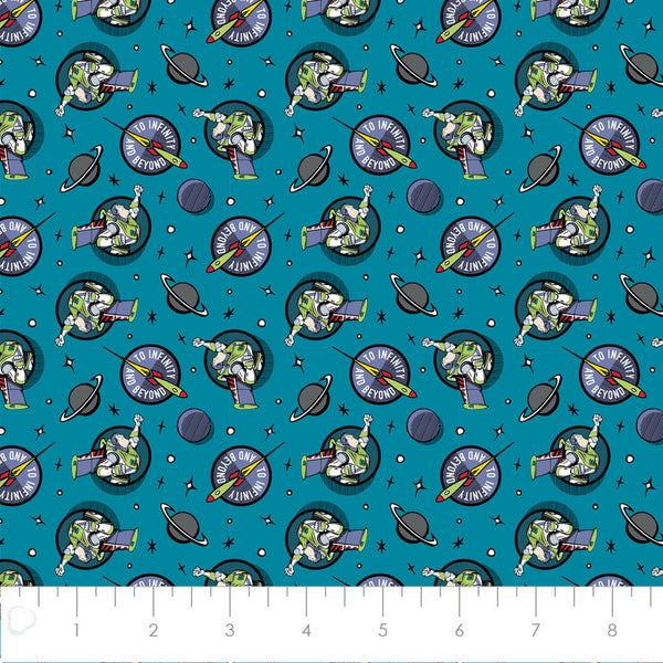Buzz Lightyear Cotton Fabric by the Yard