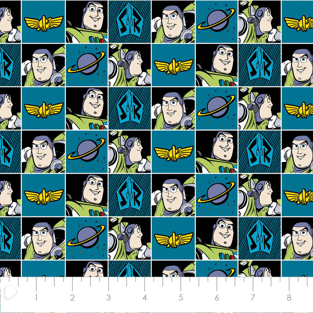 Buzz Lightyear Cotton Fabric by the Yard