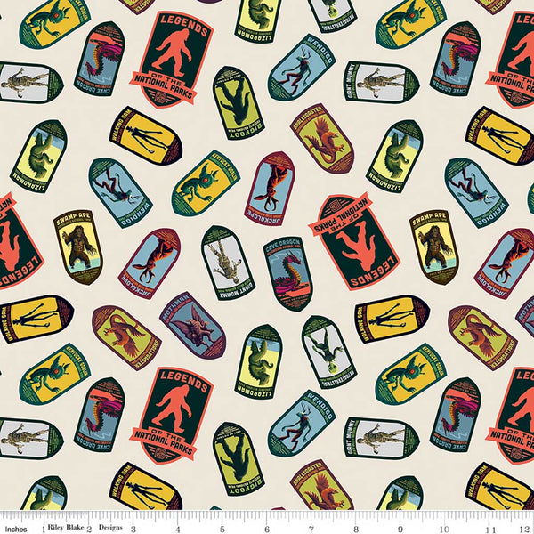 Cryptids Cotton Fabric by the Yard