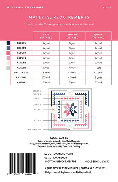 Golden Hour Quilt Pattern