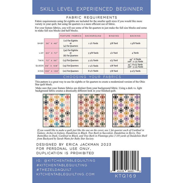 The Zelda Quilt Pattern