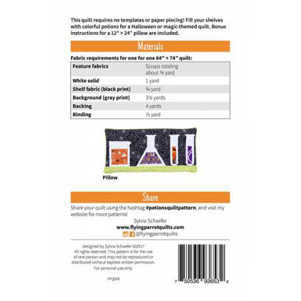 Potions Quilt Pattern