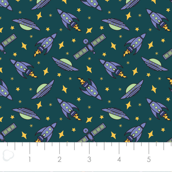 Outer Space Cotton Fabric by the Yard
