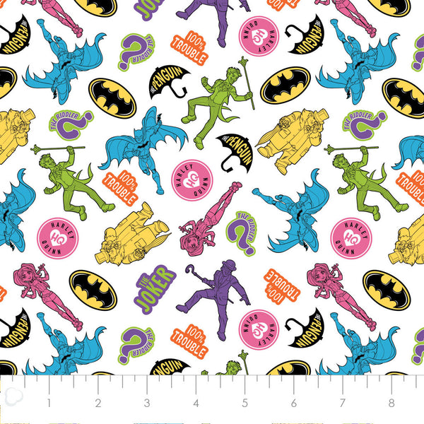 Batman Cotton Fabric by the Yard