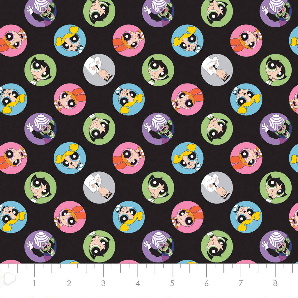Powerpuff Girls Cotton Fabric by the Yard