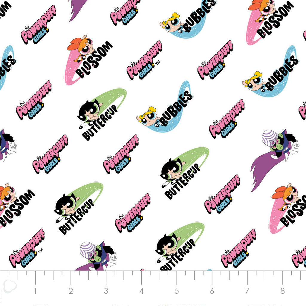 Powerpuff Girls Cotton Fabric by the Yard