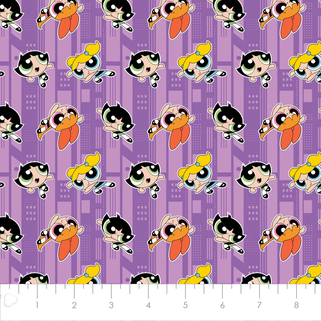 Powerpuff Girls Cotton Fabric by the Yard