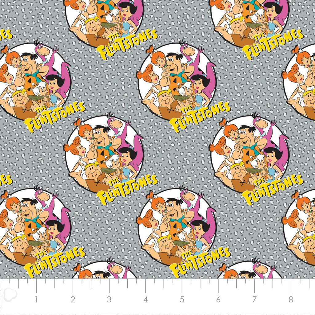 The Flintstones Cotton Fabric by the Yard