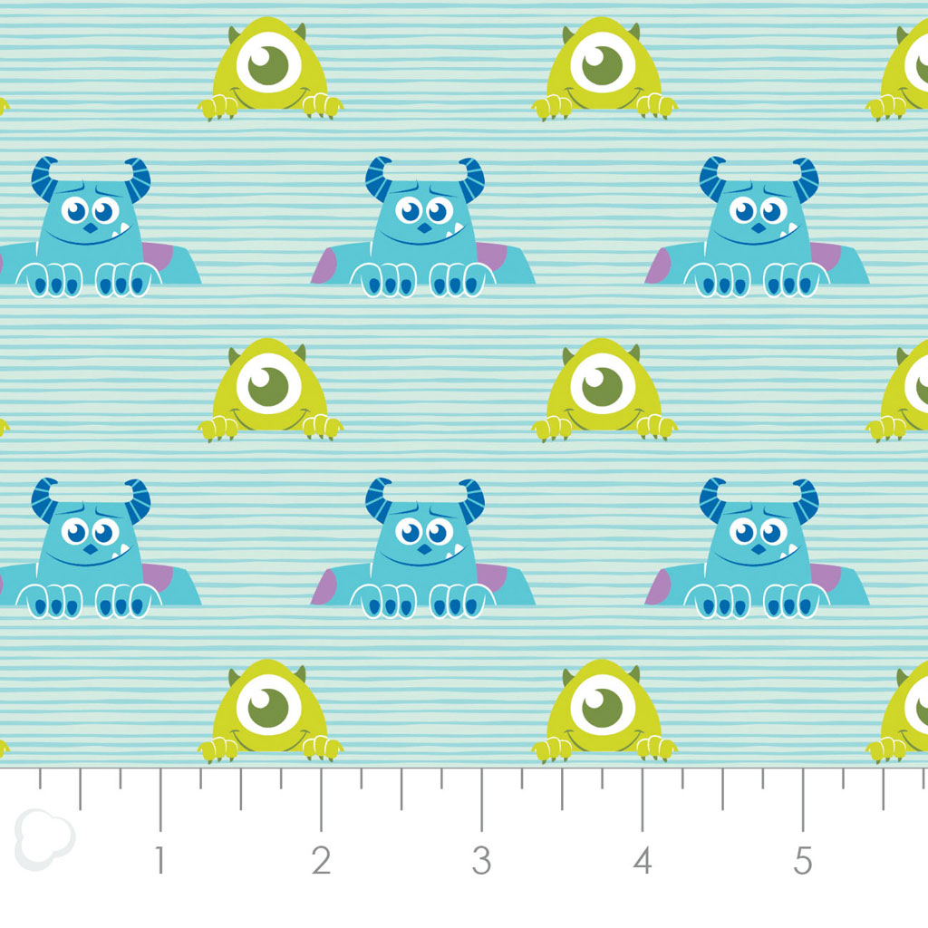 Monsters Inc. Cotton Fabric by the Yard